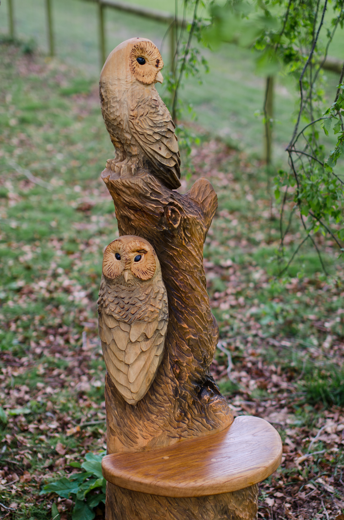 DC. owl seat pic2of5 - Cotswold Sculpture Park Ltd